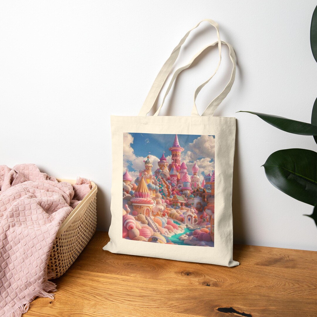 Candyland Kingdom Tote Bag | Eco-friendly Shopper, Beach Day Carryall ...
