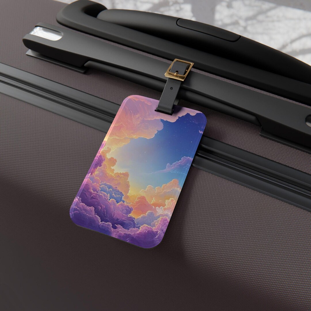 Dreamy Skies Luggage Tag, Colorful Travel Accessory, Perfect Gift for ...