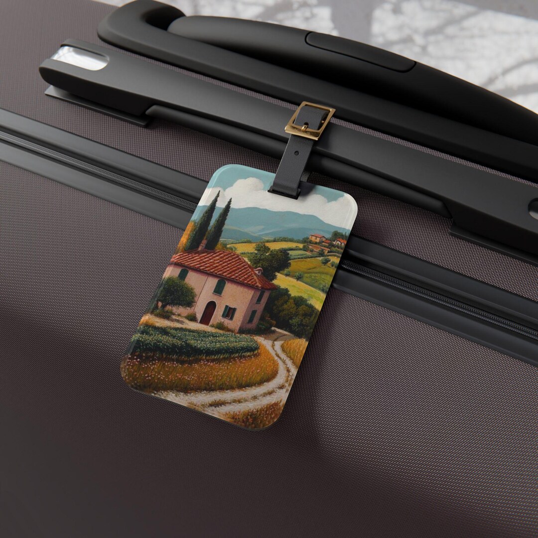Italian Countryside Luggage Tag, Travel Accessory, Personalized Gift ...