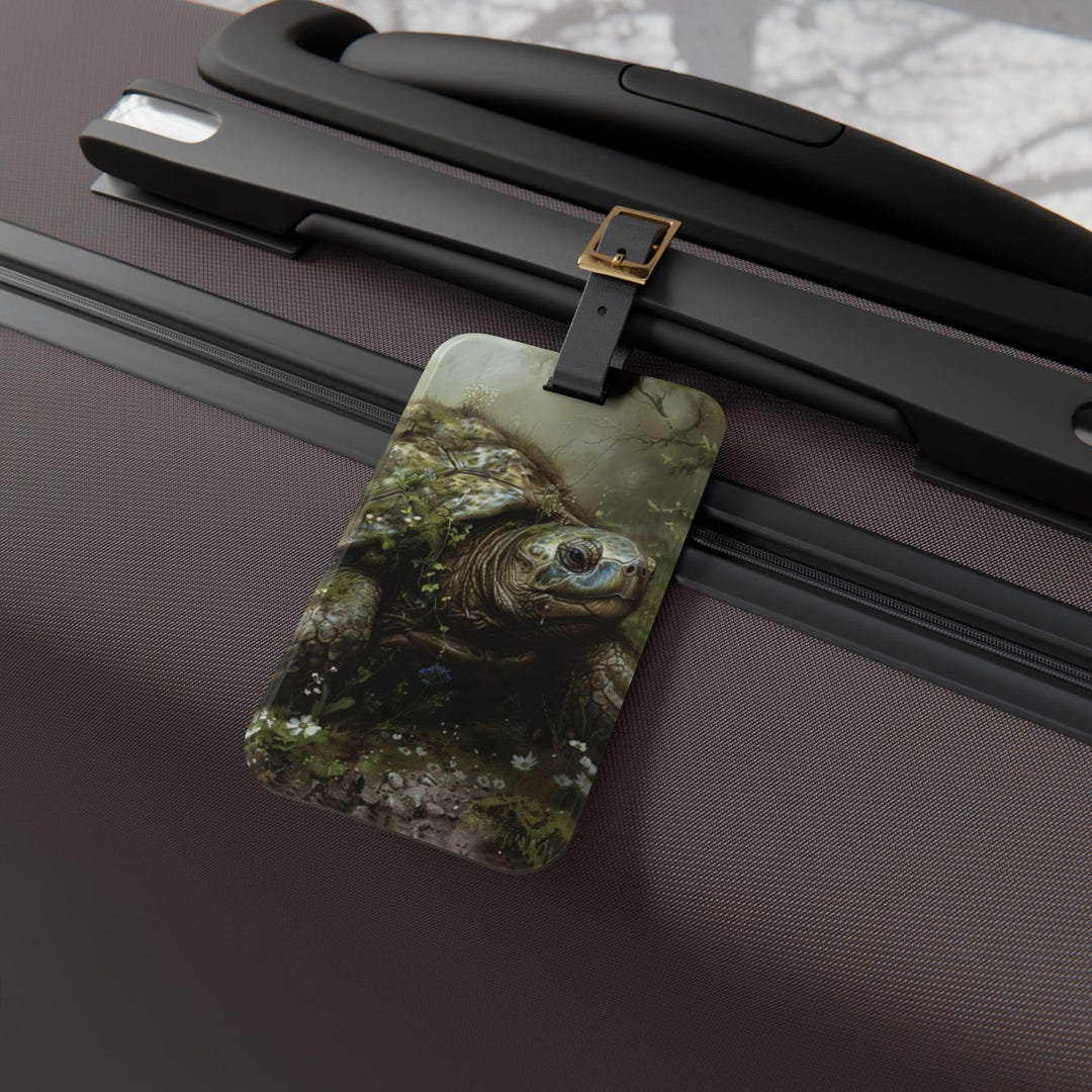 Turtle Luggage Tag, Travel Accessory, Eco-friendly Gift, Adventure ...