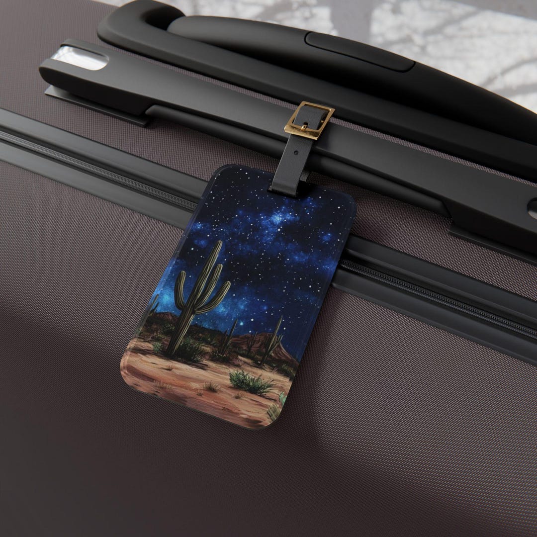 Desert Night Skies Luggage Tag - Unique Travel Accessory, Perfect Gift ...