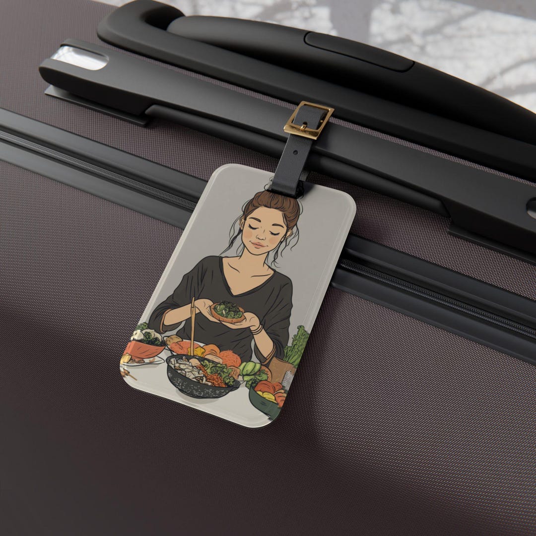 Mindful Eating Luggage Tag | Perfect for Travel Lovers, Food ...
