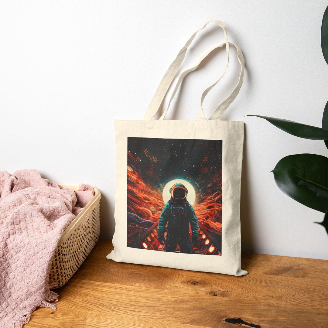 Space Odyssey Tote Bag - Space Lover's Canvas Bag, Eco-friendly ...