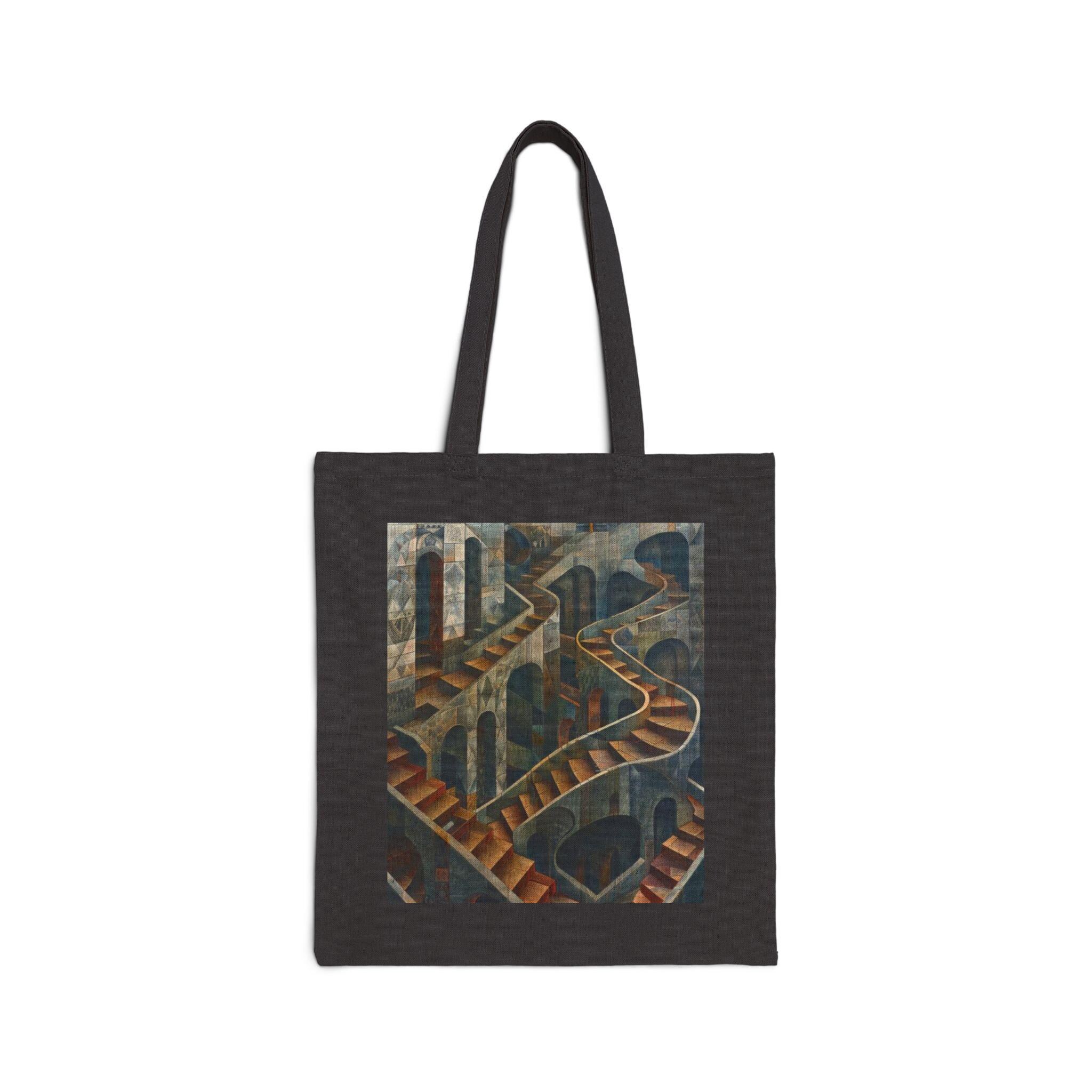 Intricate Labyrinth Tote Bag - Abstract Architecture Design, Eco ...