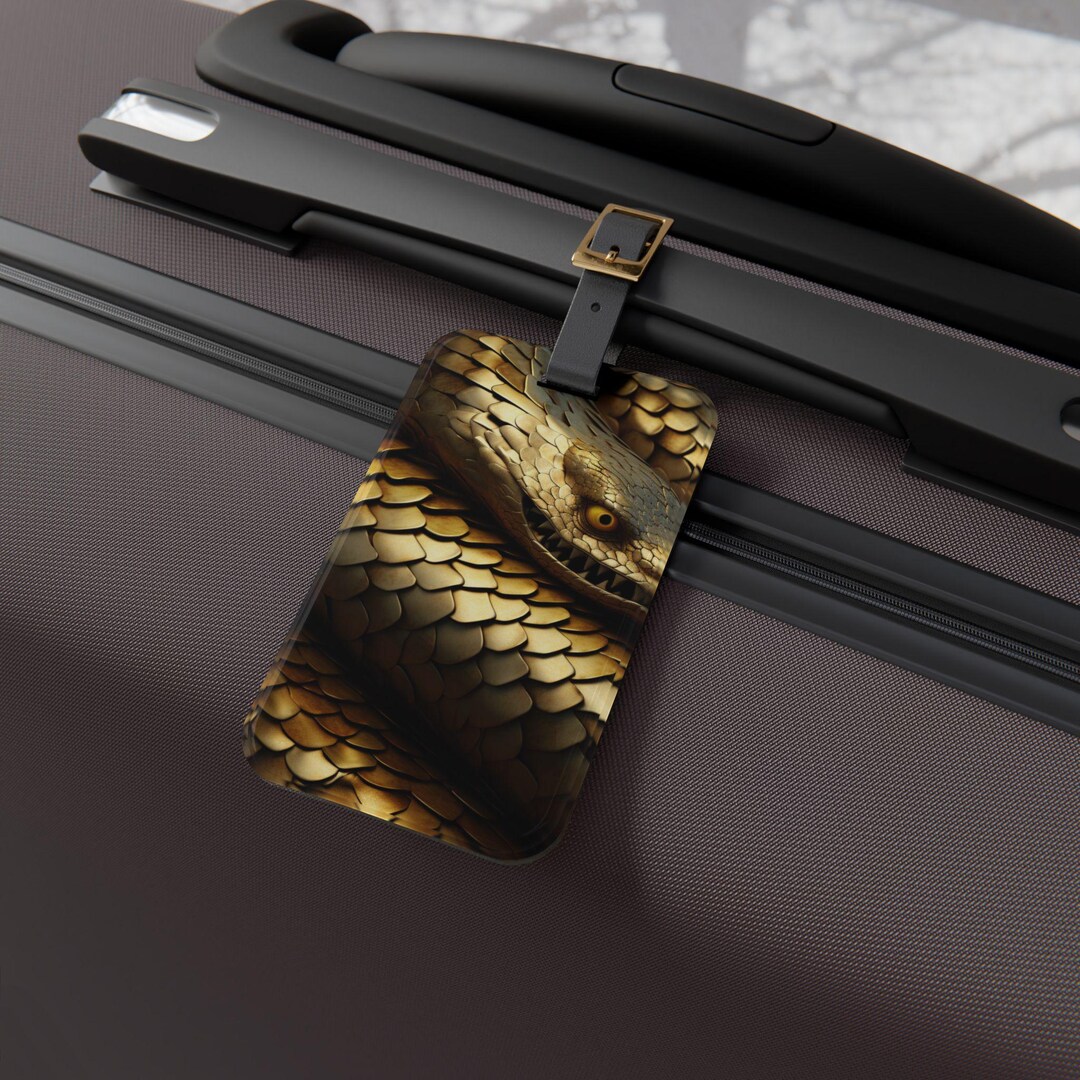 Snake Skin Luggage Tag | Travel Accessories, Unique Gift, Animal Lover ...