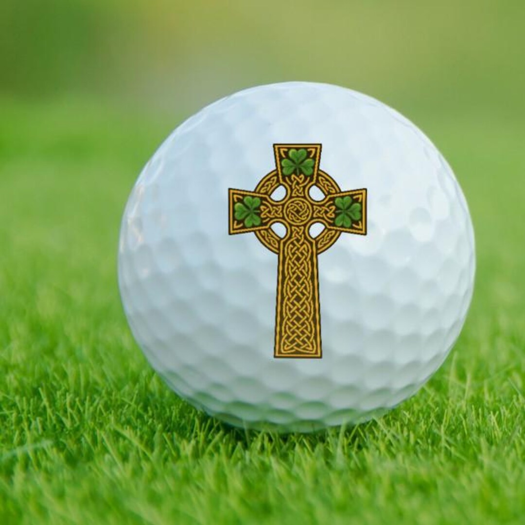 Custom Golf Balls; Celtic Knot, Fleur De Lis, Mandala and Celtic Cross ...
