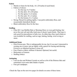 DIGITAL Pattern, Letty Bea, a 14 Inch Primitive Cloth Doll by Christine ...