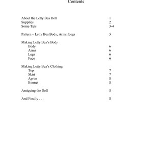 DIGITAL Pattern, Letty Bea, a 14 Inch Primitive Cloth Doll by Christine ...