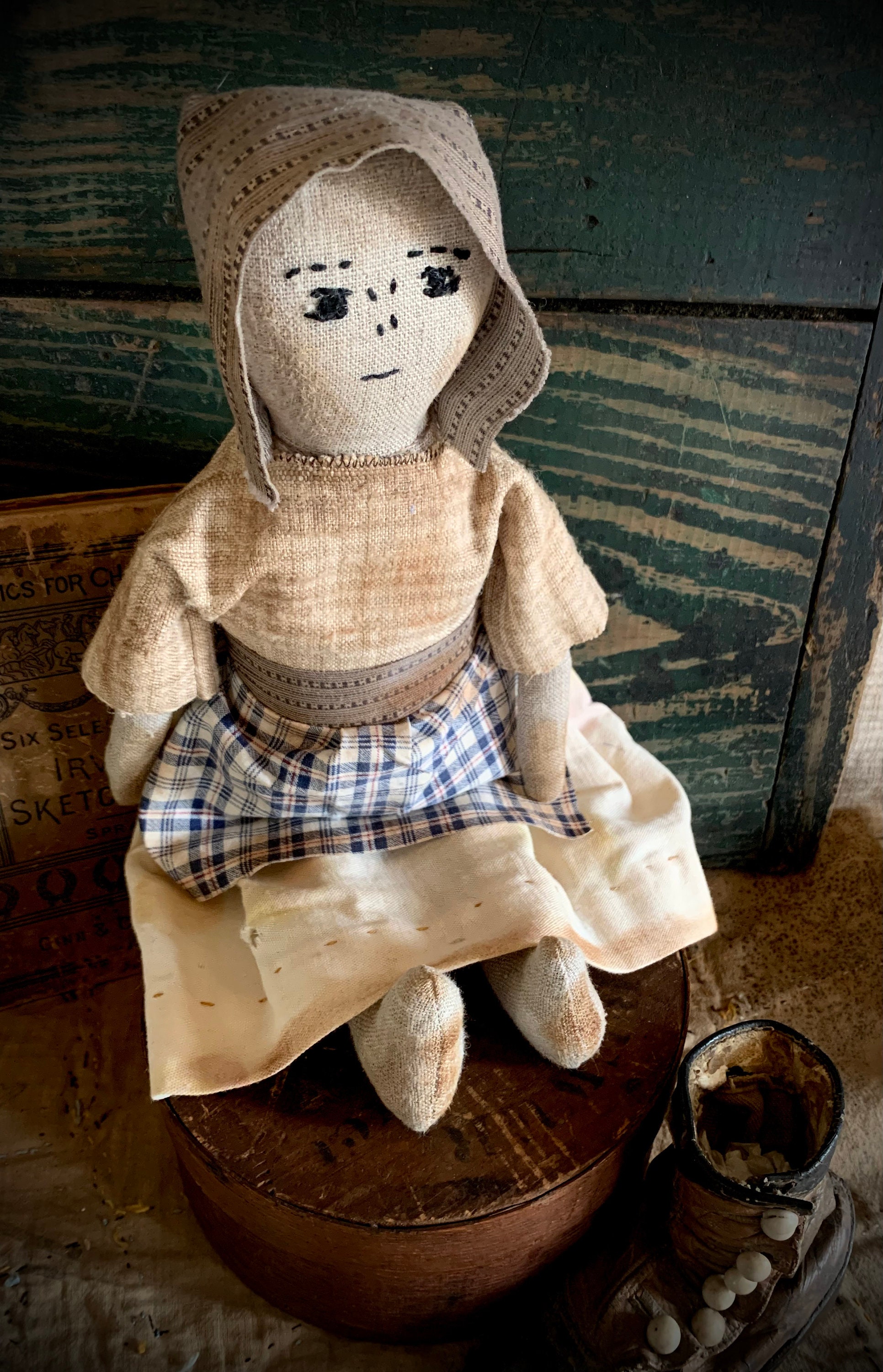 DIGITAL Pattern, Letty Bea, a 14 Inch Primitive Cloth Doll by Christine ...