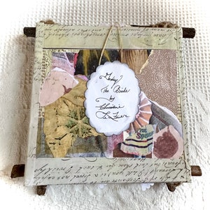 Lashed Frame of Picture of Godey's Ladies, the Bride, 8x8 Inches, by ...