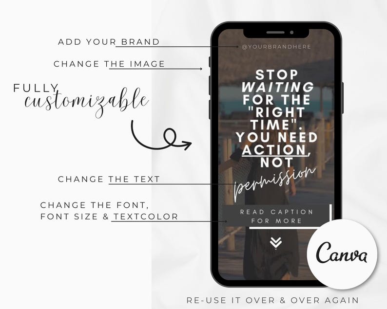 50 Instagram Reels Tiktok Captions W/ Hashtags Template for Digital ...