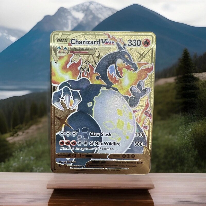 Charizard Vmax Gold - Etsy