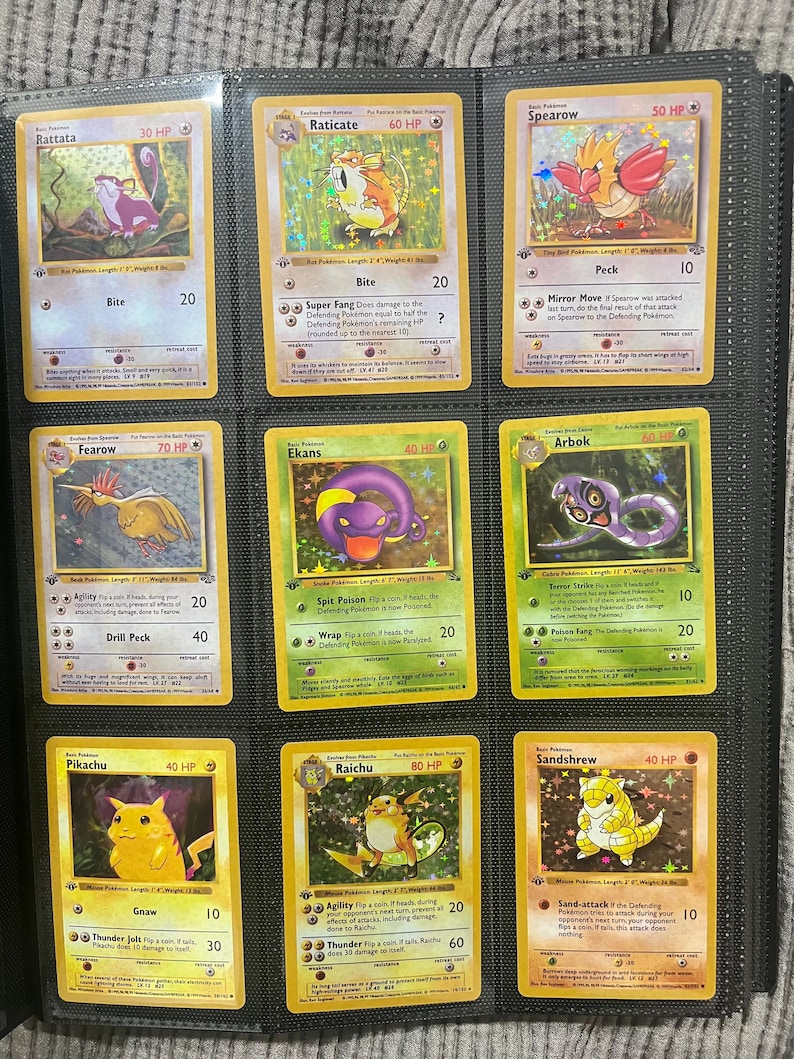 All 151 First Edition Custom Holopokemon Cards Base Fossil Jungle ...