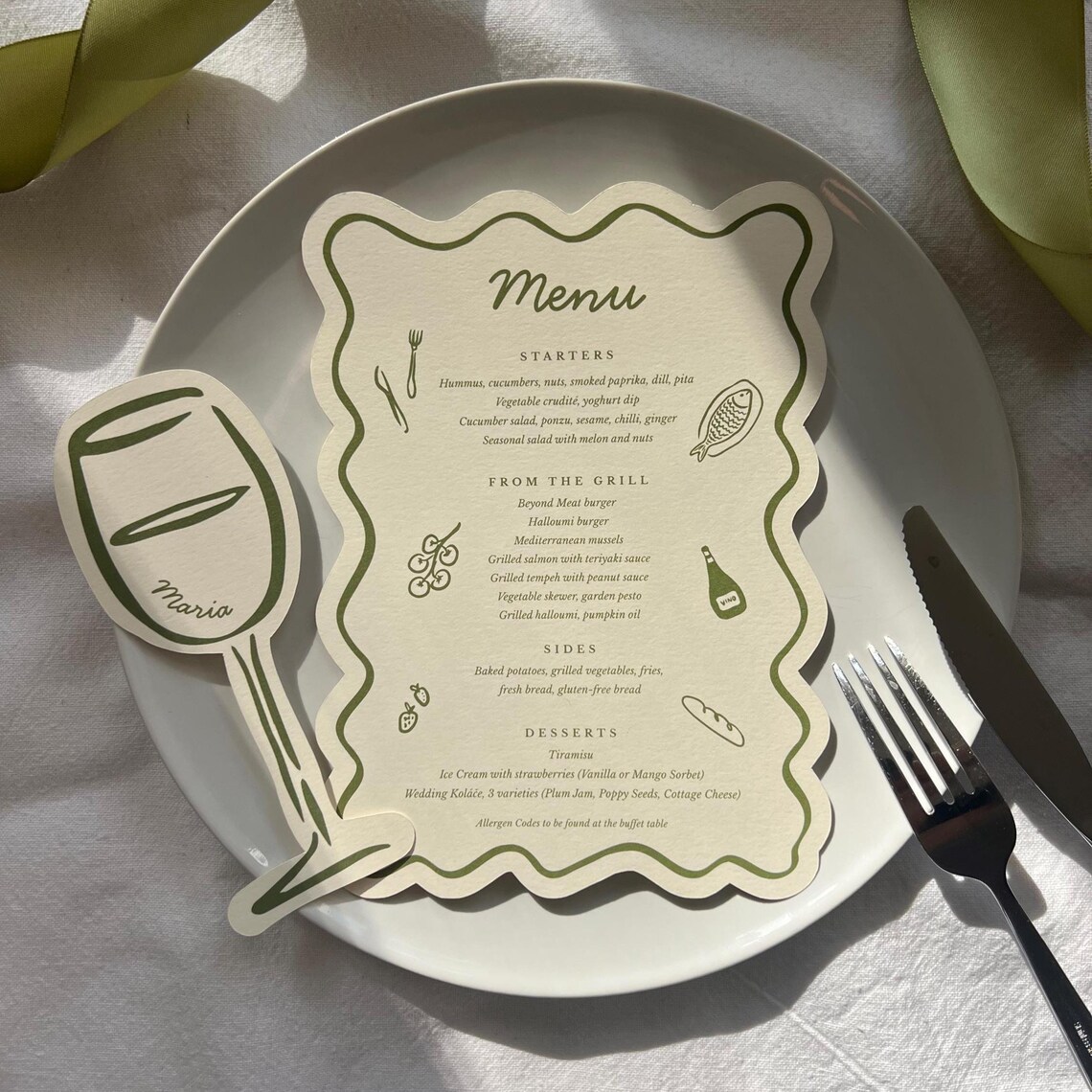 Editable Wine Glass Name Cards Template | Cricut & Silhouette ...