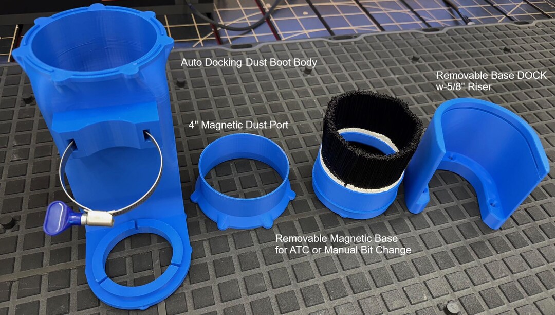 Longmill MK2/2.5 CNC Auto Docking Dust Boot With 4" Magnetic Port - Etsy