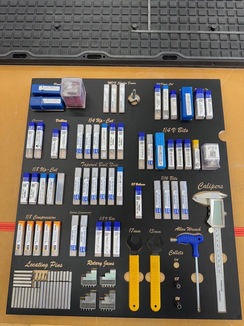 CNC Endmill and Tool Storage Custom Made by GSWW **DIGITAL File ...