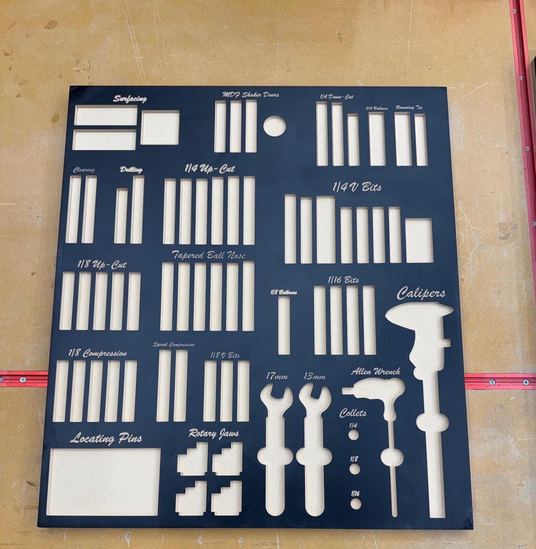 CNC Endmill and Tool Storage Custom Made by GSWW **DIGITAL File ...