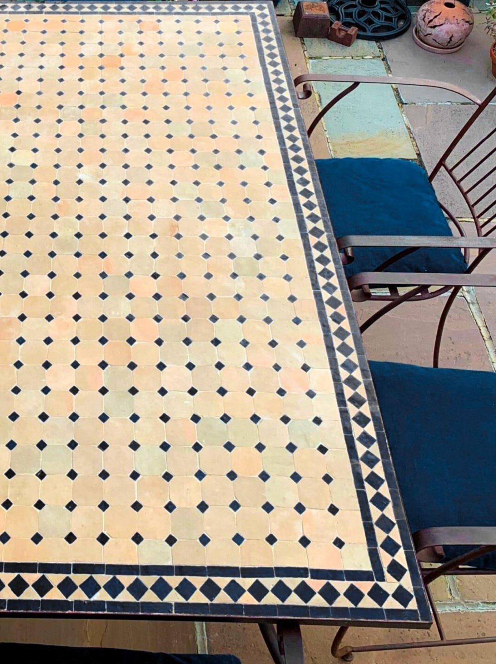 Handmade Rectangular Mosaic Table for Outdoor and Indoor - Etsy