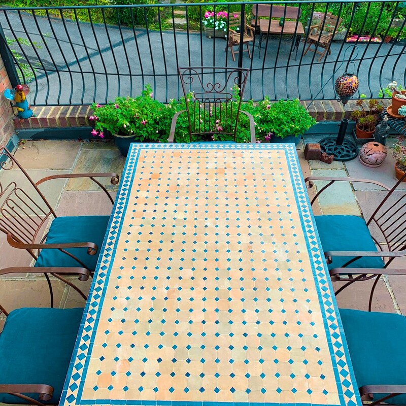 Outdoor Mosaic Table - Etsy