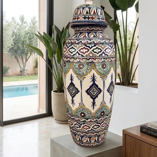 Moroccan Urn Ceramic - Etsy