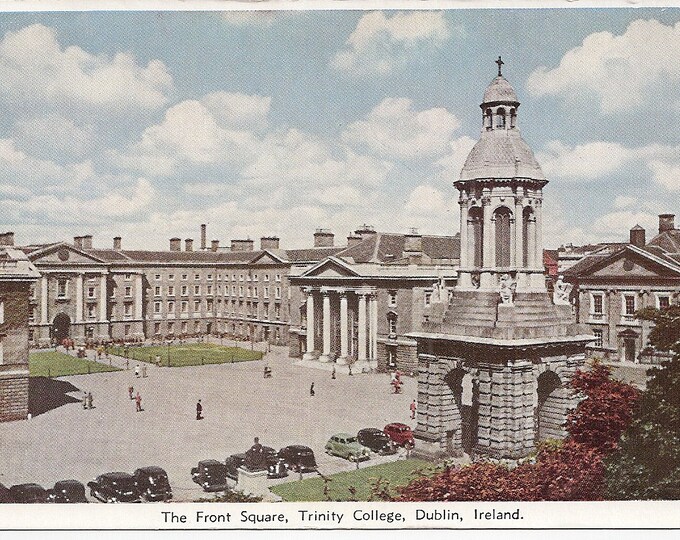 Trinity College Dublin Ireland the Front Square Vintage - Etsy