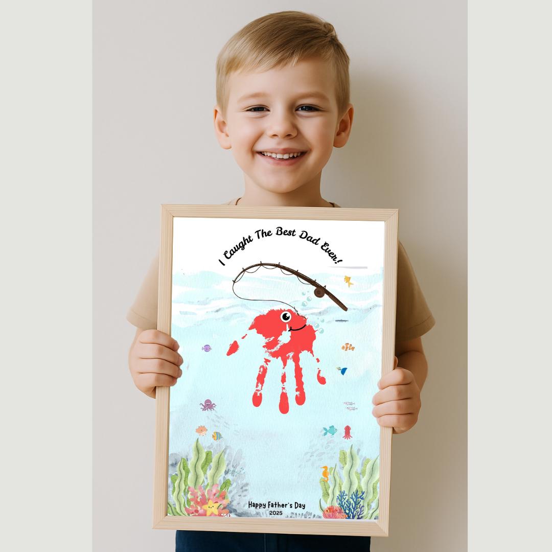 Father’s Day Handprint Craft | Printable Gift for Dad | Best Dad Ever ...
