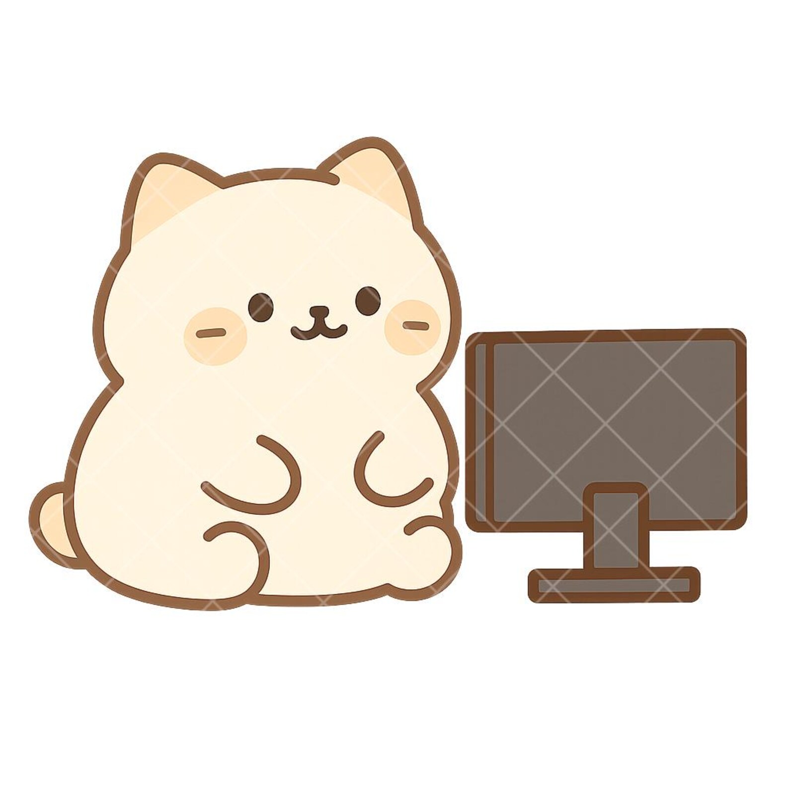 12+ Mochinyang Daily Life PNG Sticker Set – Cat Clipart for Digital Use ...