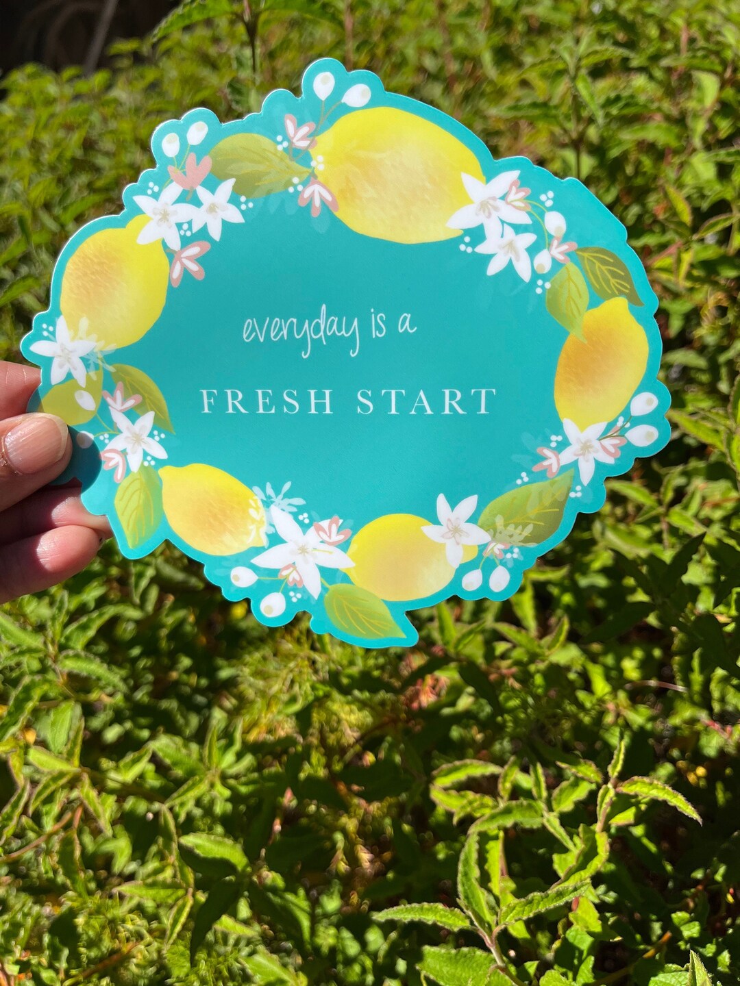 Everyday is a Fresh Start STICKER, Positive Affirmation, for Laptop ...