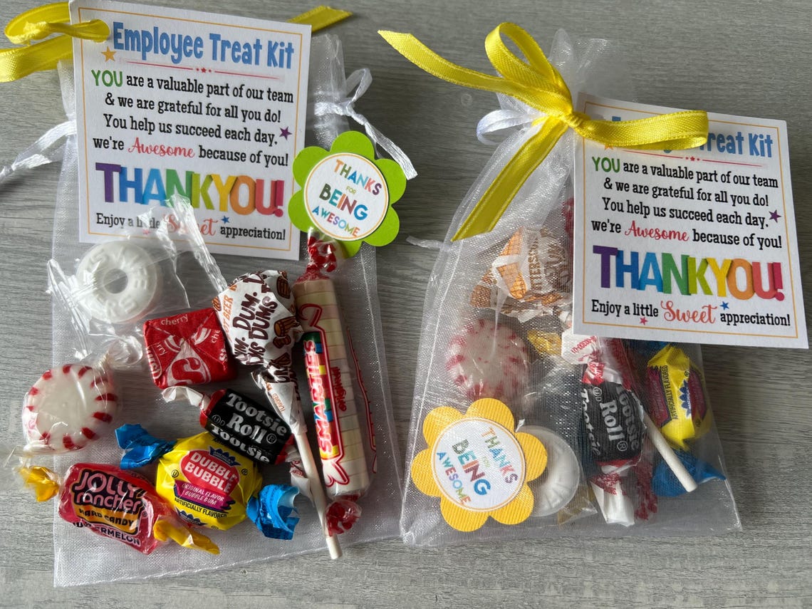 EMPLOYEE TREAT KIT - Sweet Thoughts, Goodie, Bag, Happy Birthday ...