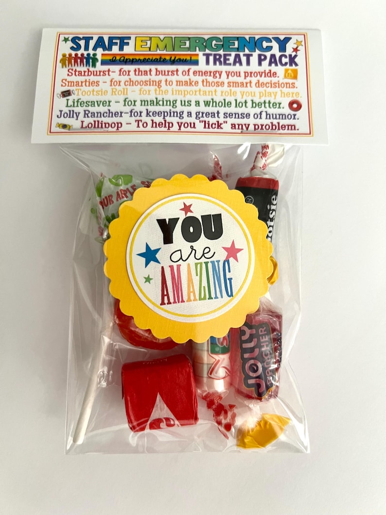 STAFF Emergency Treat Pack - Sweet Thoughts Goodie Bag, Team ...