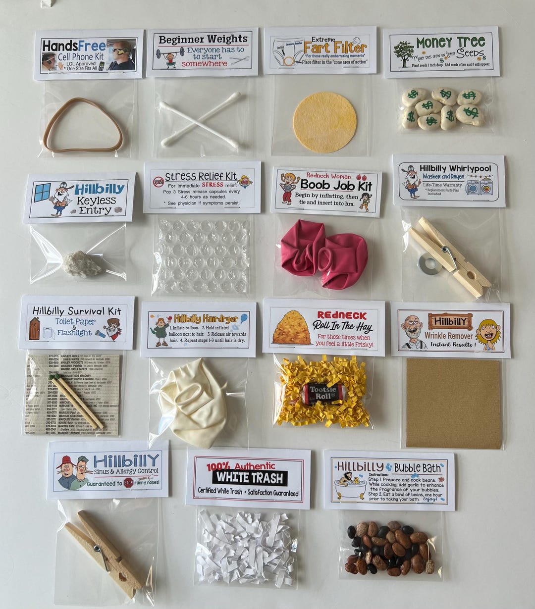 HILLBILLY - REDNECK - White Trash -you Choose 3 -hilarious Birthday ...