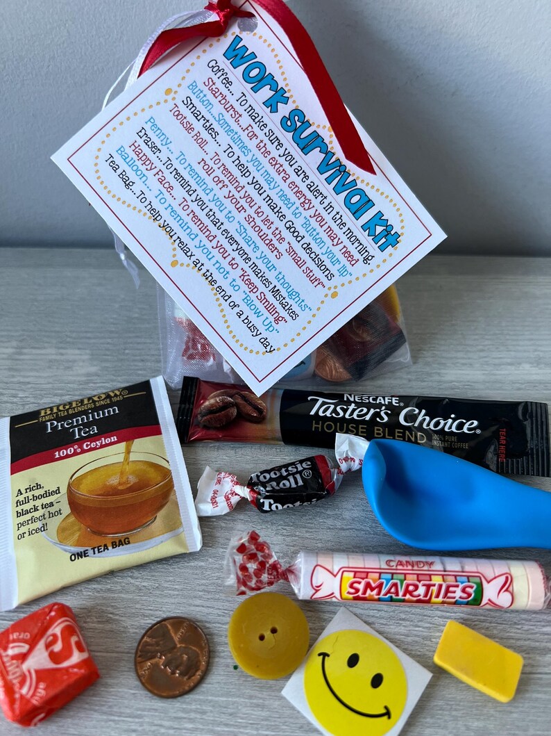 WORK SURVIVAL KIT - Sweet Thoughts, Goodie, Bag, Happy Birthday ...