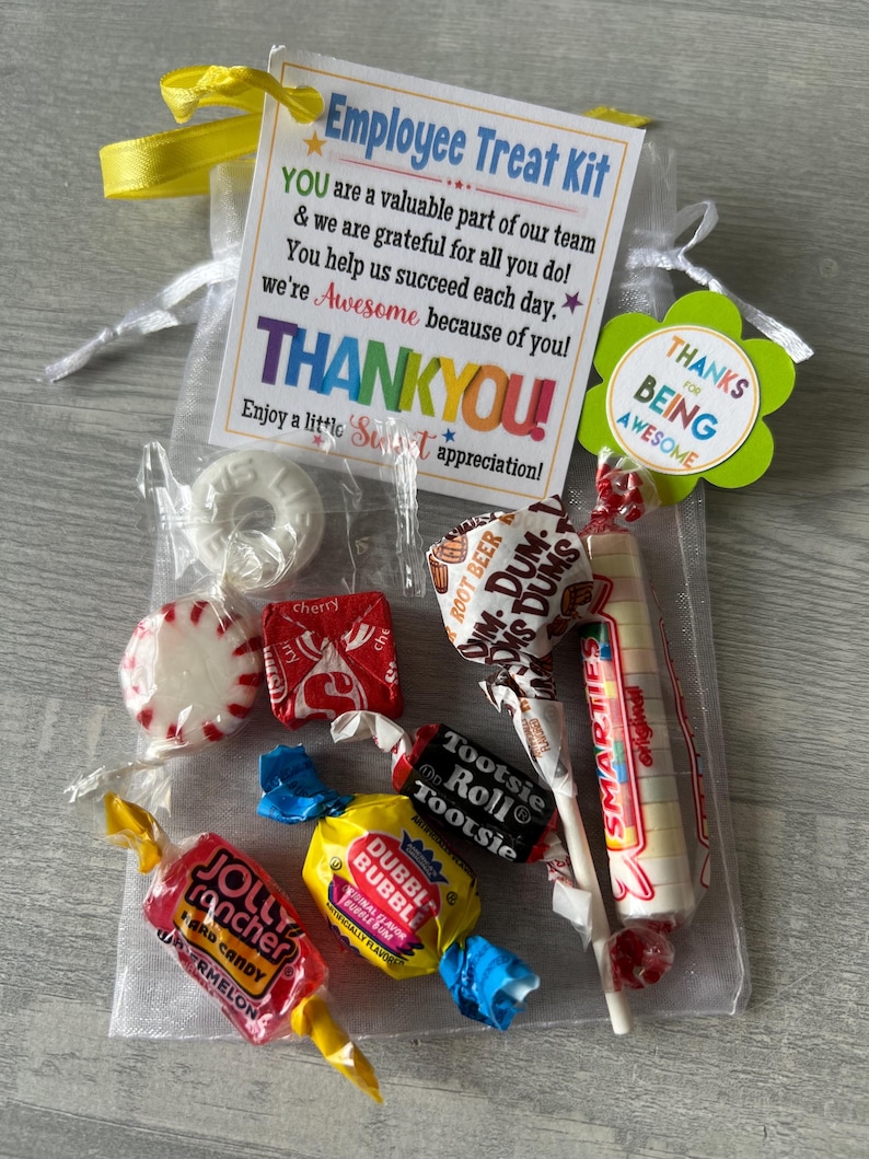 EMPLOYEE TREAT KIT - Sweet Thoughts, Goodie, Bag, Happy Birthday ...