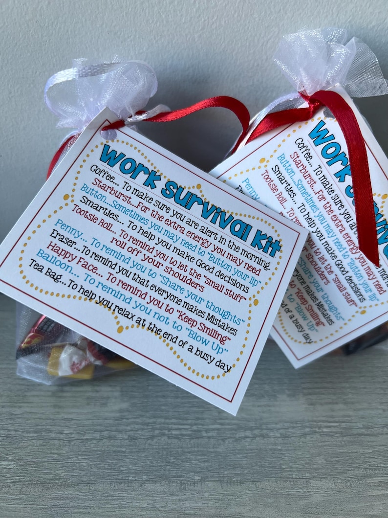 WORK SURVIVAL KIT - Sweet Thoughts, Goodie, Bag, Happy Birthday ...