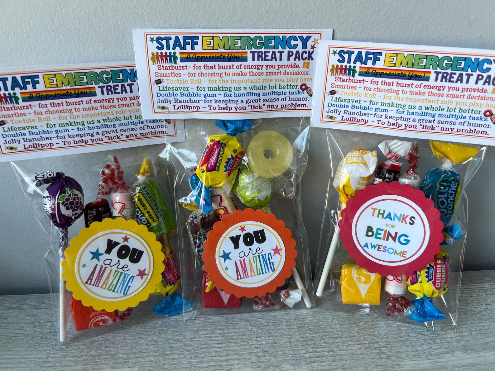 STAFF Emergency Treat Pack - Sweet Thoughts Goodie Bag, Team ...