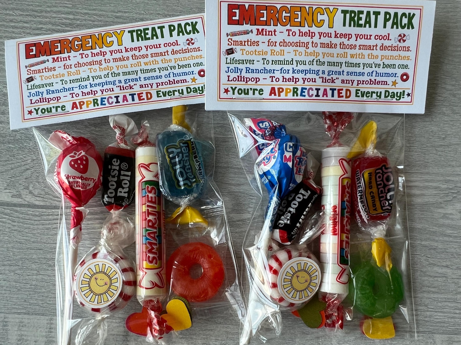 EMERGENCY Treat Pack - Sweet Thoughts Goodie Bag, Team, Appreciation ...