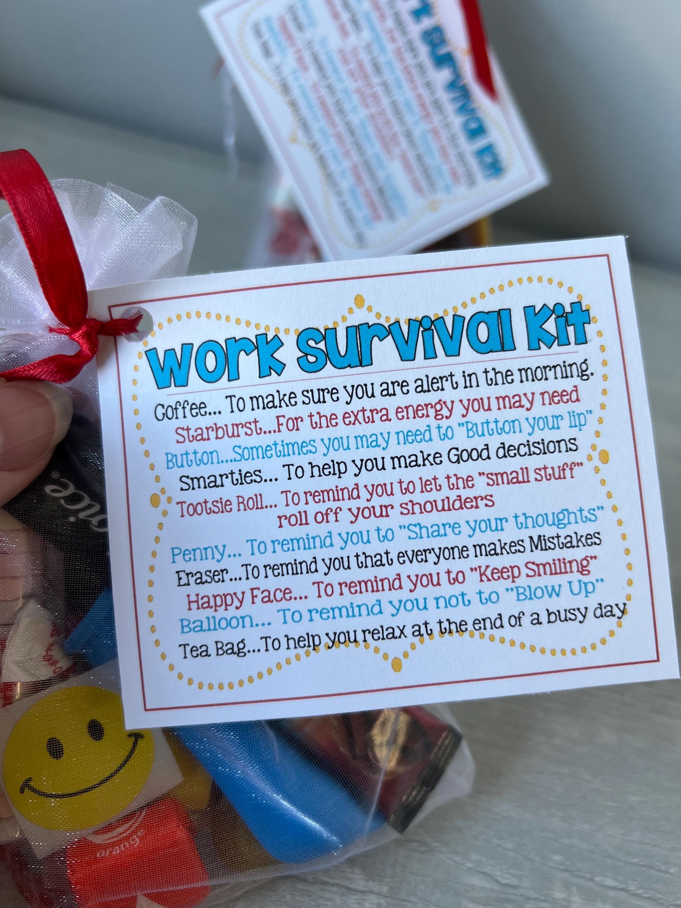WORK SURVIVAL KIT - Sweet Thoughts, Goodie, Bag, Happy Birthday ...