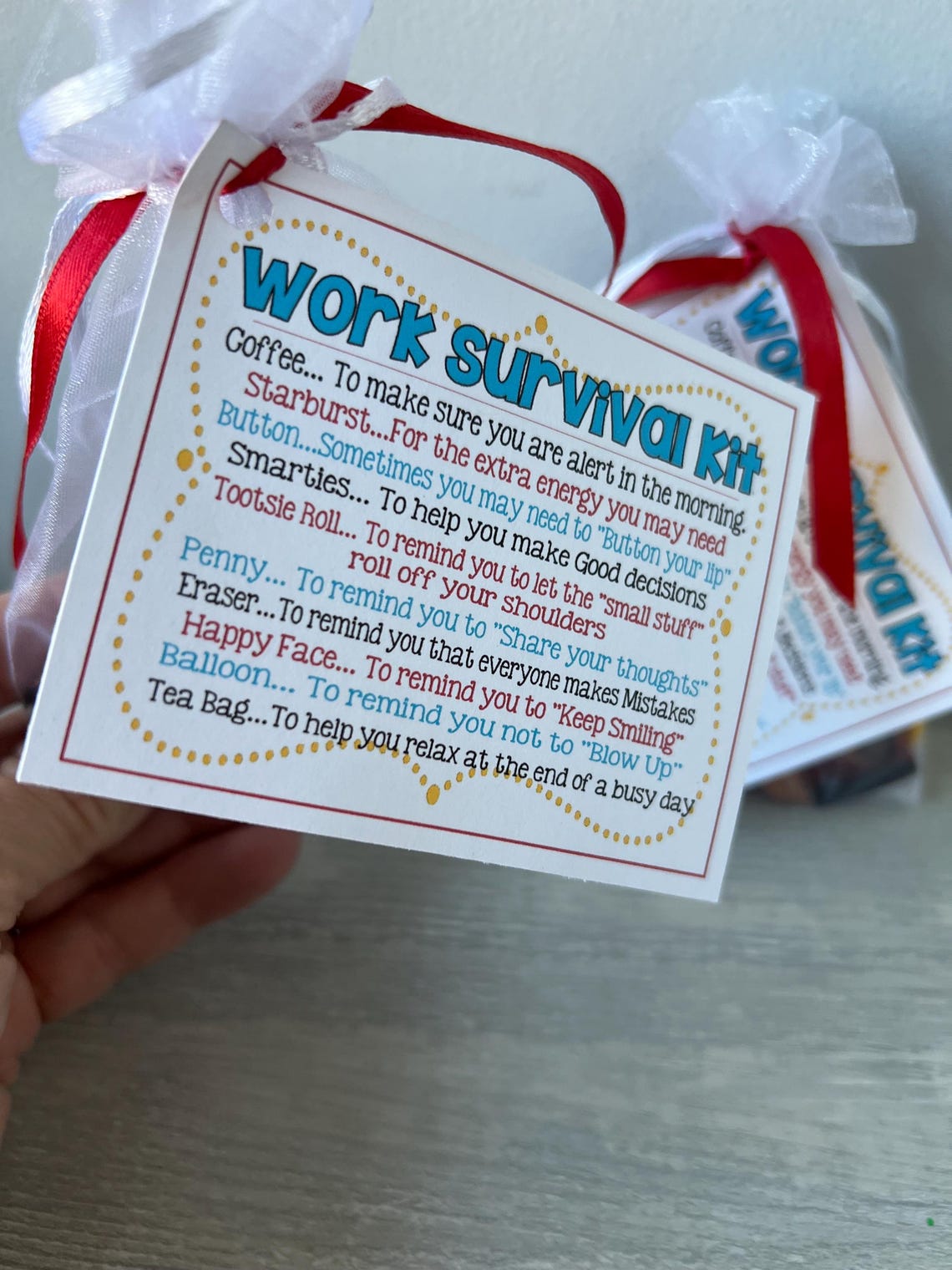 WORK SURVIVAL KIT - Sweet Thoughts, Goodie, Bag, Happy Birthday ...