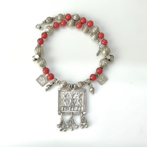 Exquisitely Handcrafted Antique Indian Silver Amulet, Vintage Tibetan ...