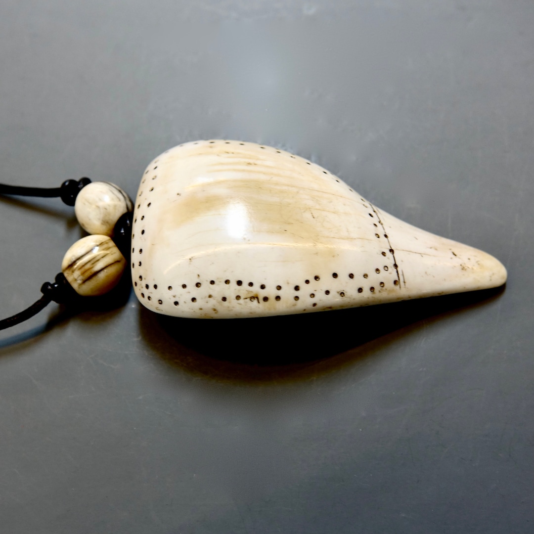 Antique Tribal Naga Conch Shell Pendant Necklace - C8078 - Etsy