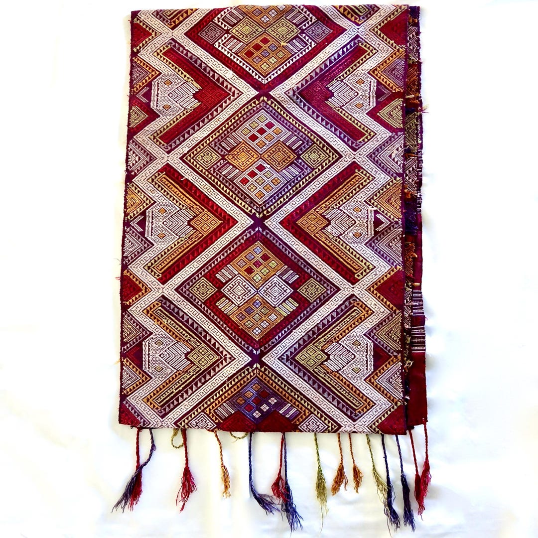 Vintage Handwoven Indonesian Ikat Table Runner or Wall Hanging -CVC949 ...