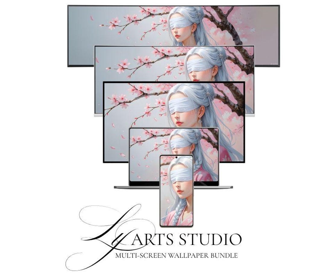 Cherry Blossom Ultrawide Monitors Anime Wallpaper Bundle – Ethereal ...