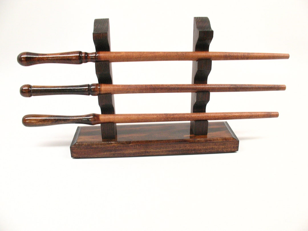 Magic Wand Stand Wizard Desktop Display Holds 3 Wands #614 - Etsy