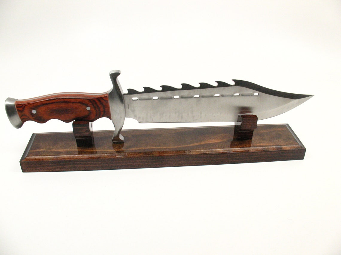 Bowie Knife Stand Cradle Holder Display Wooden 606 - Etsy