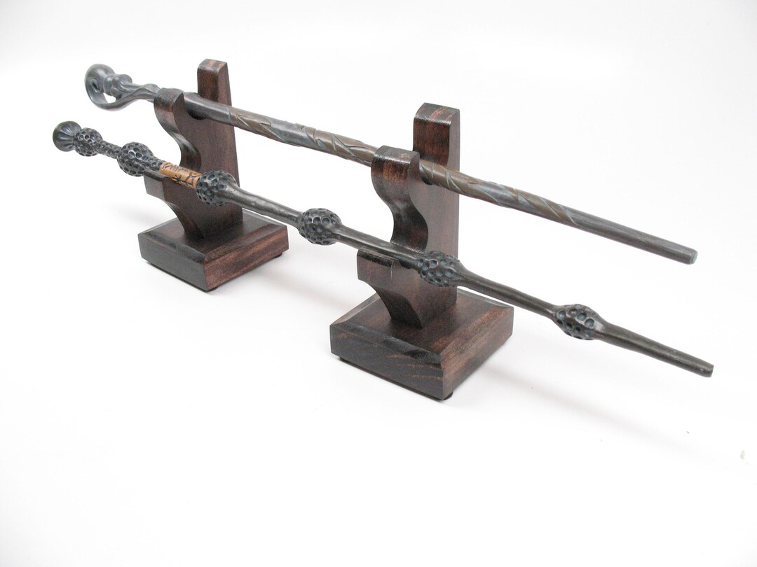 Magic Wand Stand Wizard Desktop Display Holds Two Wands. #1427 - Etsy