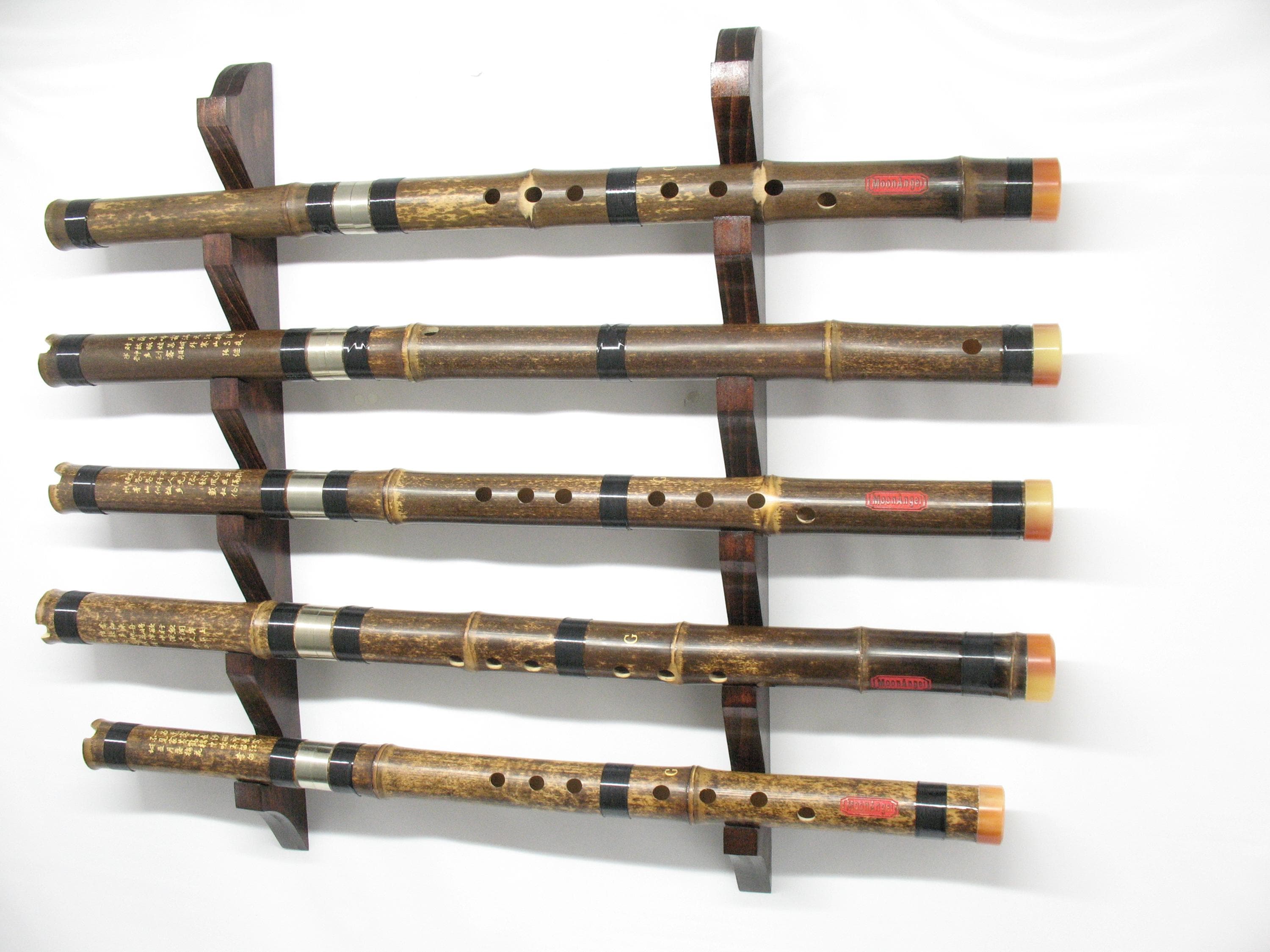 Bamboo Flute Stand Display Holds 5 Flutes Wall Hanging #932 - Etsy