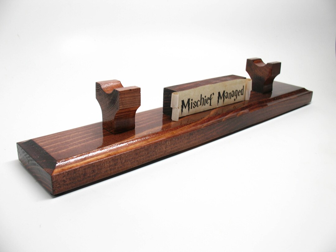 Mischief Managed Magic Wand Stand Enchanting Wizard Decor 1547 - Etsy