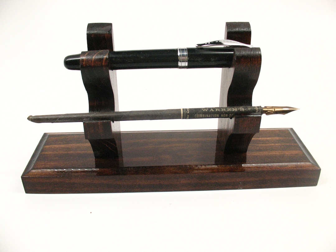 Fountain Pen Stand Display Holds 2 Pens Stylophile #676 - Etsy
