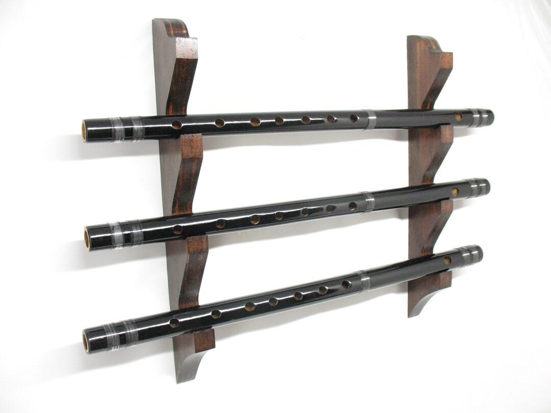 Hanging Flute Holder Display Holds 3 Flutes #967 - Etsy