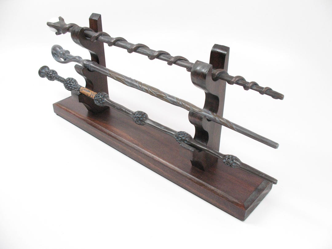 Magic Wand Stand Wizard Display Rack Holds 3 Wands #1696 - Etsy